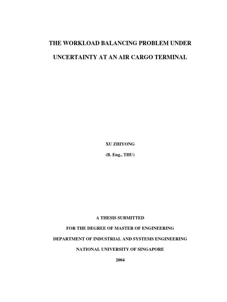Xu ZY | PDF | Cargo | Mathematical Optimization
