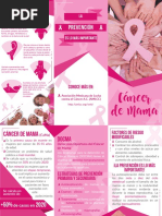 Cancer de Mama Triptico | PDF | Cáncer de mama | Cáncer