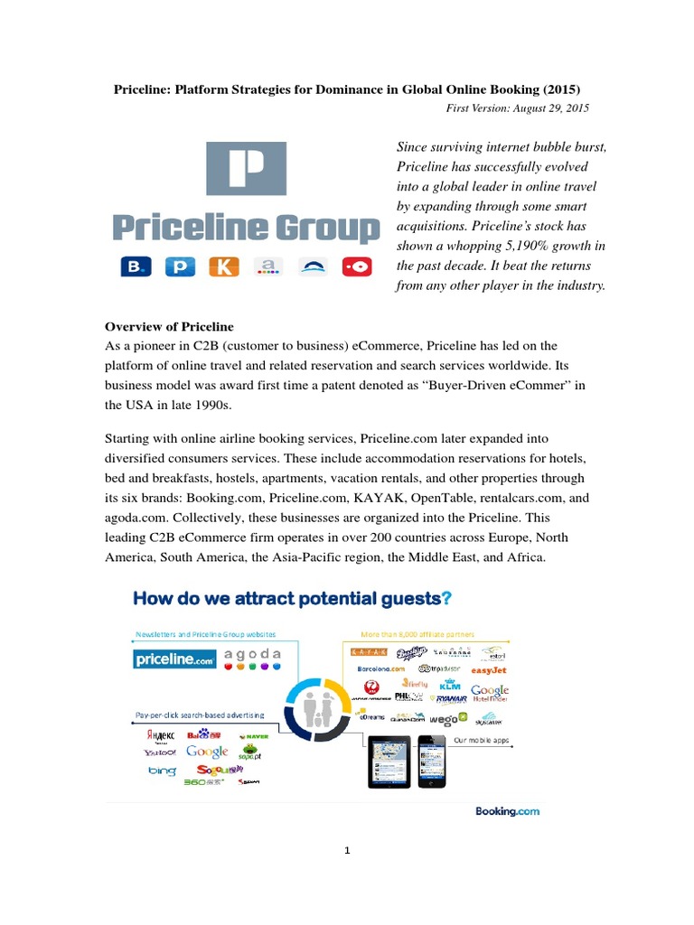 Priceline: Platform Strategies For Dominance in Global Online Booking ...