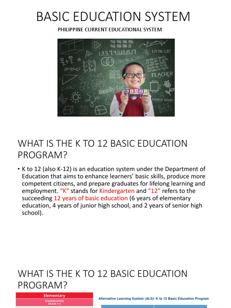 Overview of the K to 12 Education System | PDF | Students | Curriculum