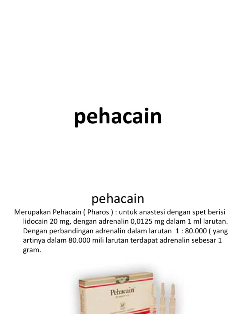 Pehacain | PDF