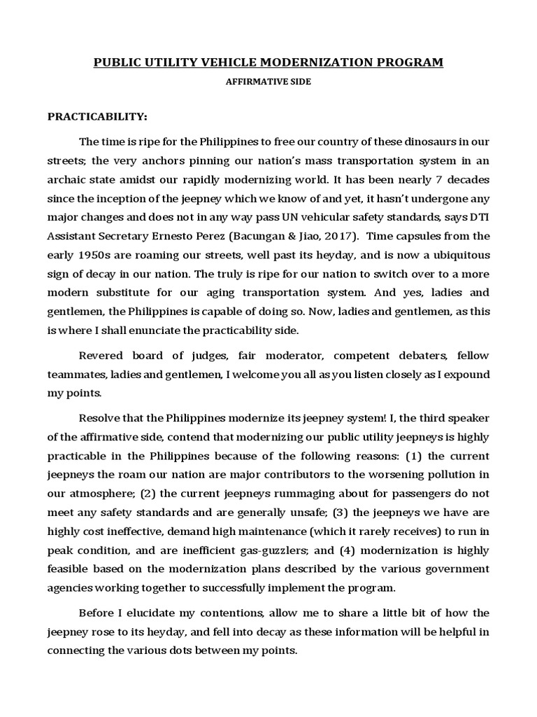 Practicability Jeepney Modernization | PDF | Jeep | Seat Belt