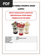 Laporan Praktikum Pembuatan Es Krim Putar | PDF