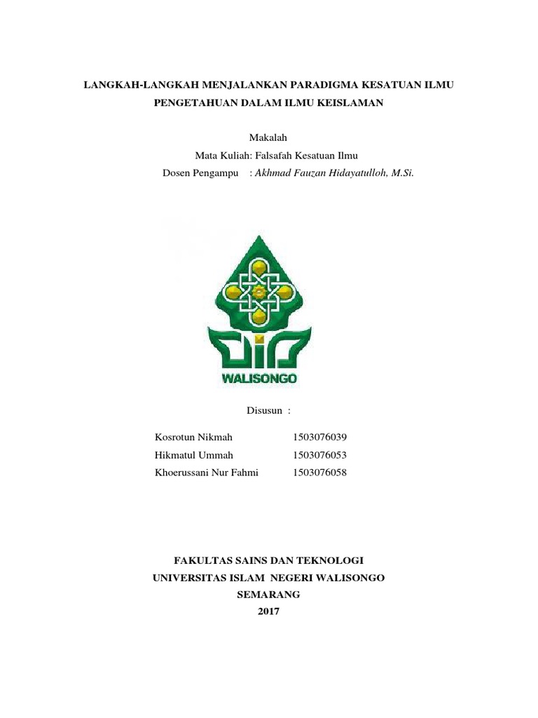 Makalah Paradigma FKI | PDF