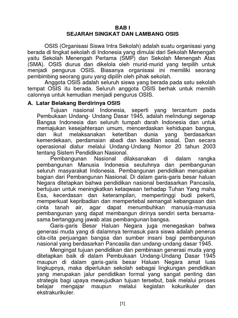 Buku Panduan Pelaksanaan OSIS Dan MPK Ok | PDF