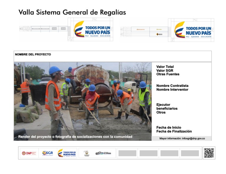 Modelo Guía para Vallas SGR | PDF