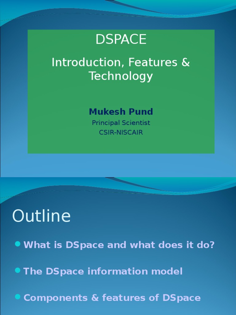2 Introduction To DSpace | PDF | Metadata | Digital Library
