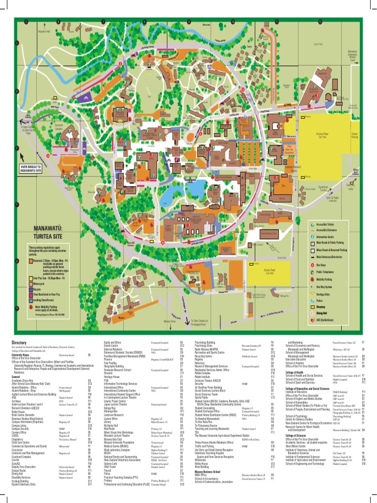 Manawatu Campus Maps-Turitea | PDF | Transport | Sports