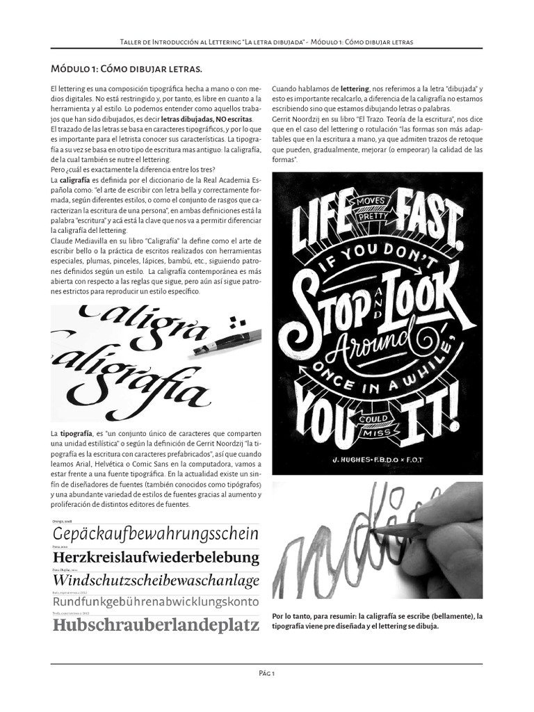 Introducción al Lettering | PDF | Tipografía | Caligrafía