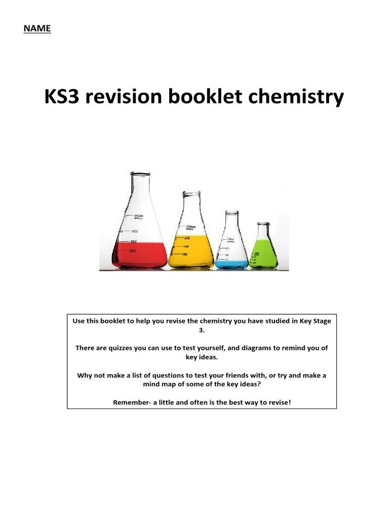 Y9 Chemistry Revision Booklet PDF | PDF | Chemical Compounds | Rock ...