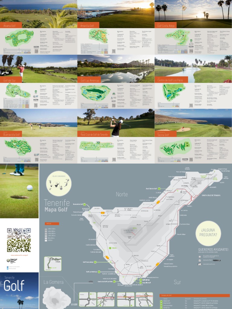 Mapa Tenerife Golf | PDF | Aficiones | Juegos de pelota y bate