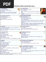 CÓCTELES OFICIALES DE Iba | PDF | Martini (Cóctel) | Cócteles