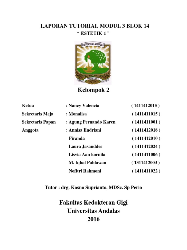 Tutorial Blok 14 Modul 3 | PDF