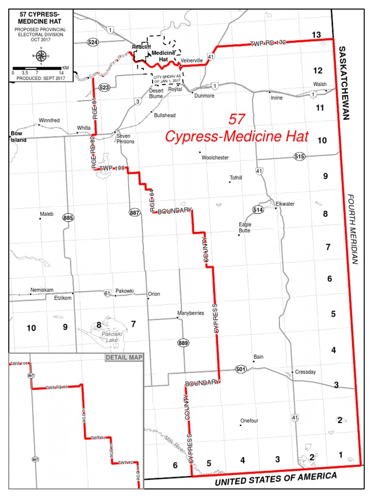Medicine Hat Maps From The 2017 Electoral Boundaries Commission Final ...