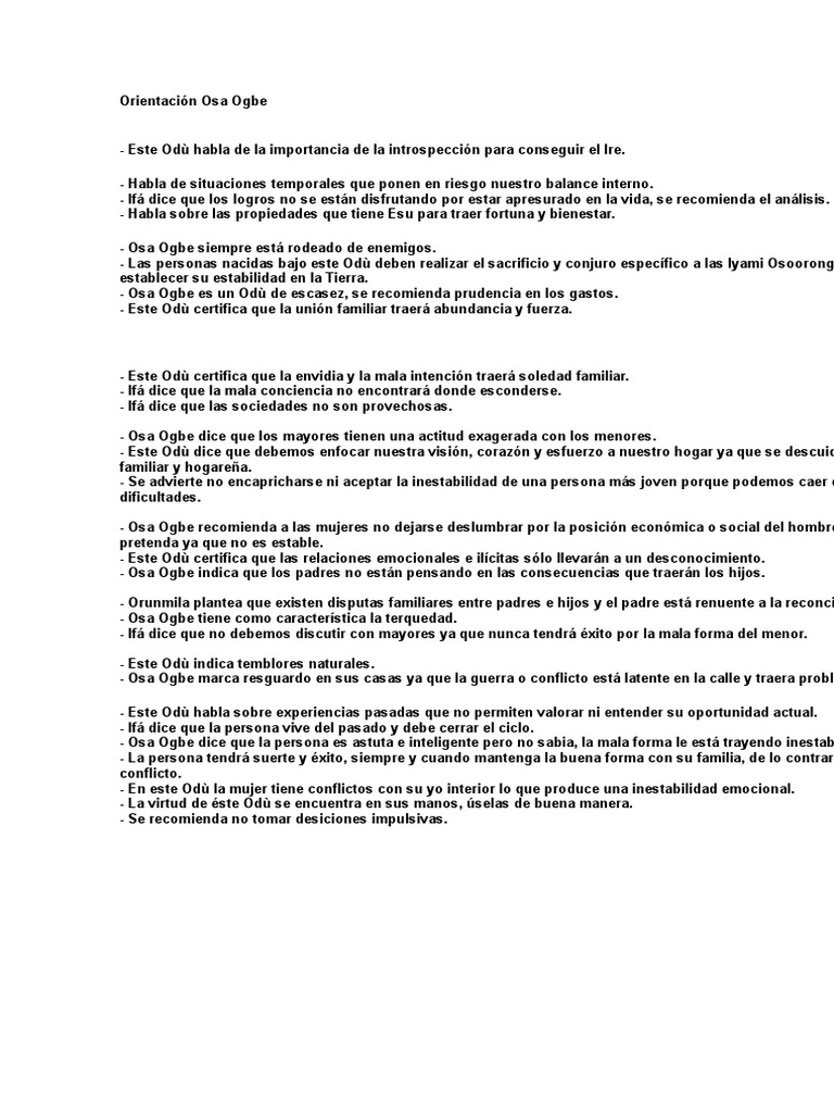 Orientación Osa Ogbe | PDF | Sicología | Science