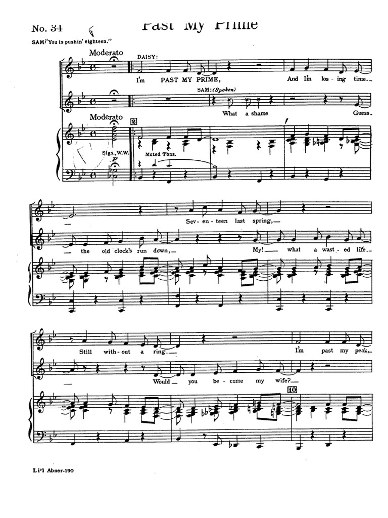 Lil Abner - Past My Prime | PDF