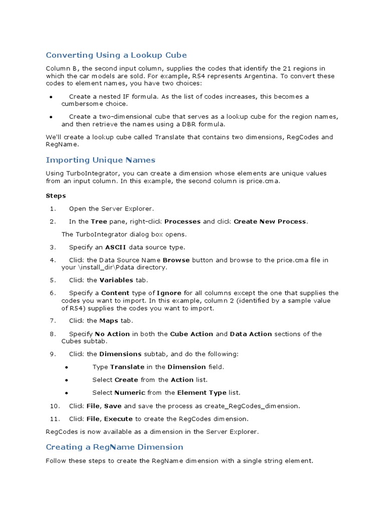 Converting Using A Lookup Cube | PDF | Double Click | Computing