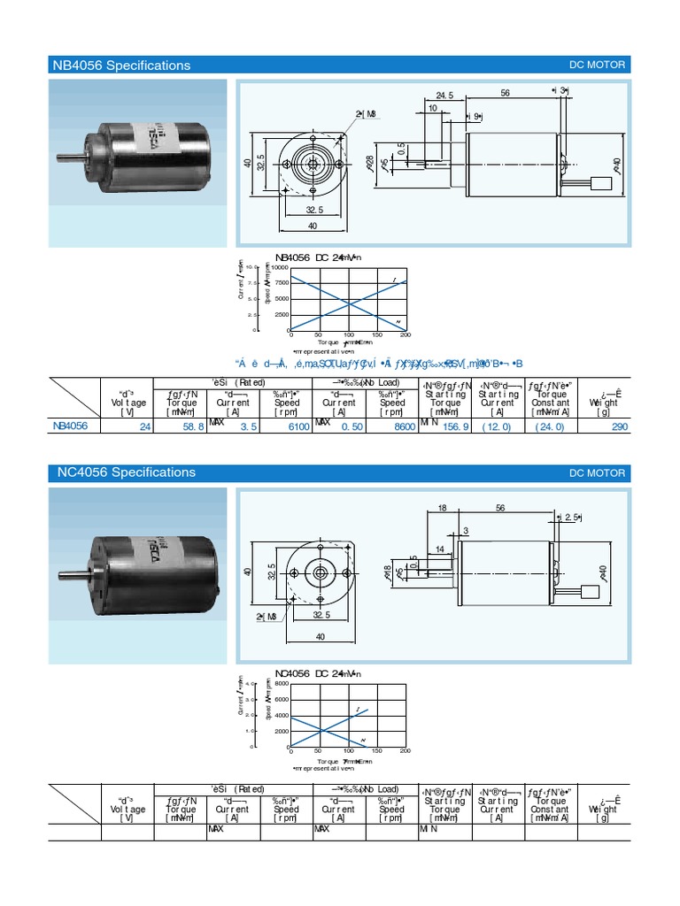 Nisca Motor NC5475 PDF | PDF