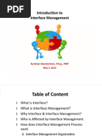 Interface Management Procedure Template | PDF | General Contractor | Interface (Computing)