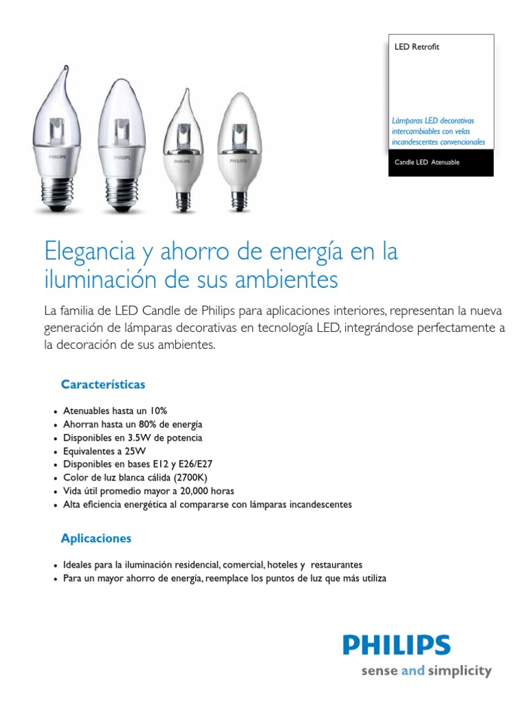 Ficha Tecnica CANDLE | Descargar gratis PDF | Diodo emisor de luz | Encendiendo