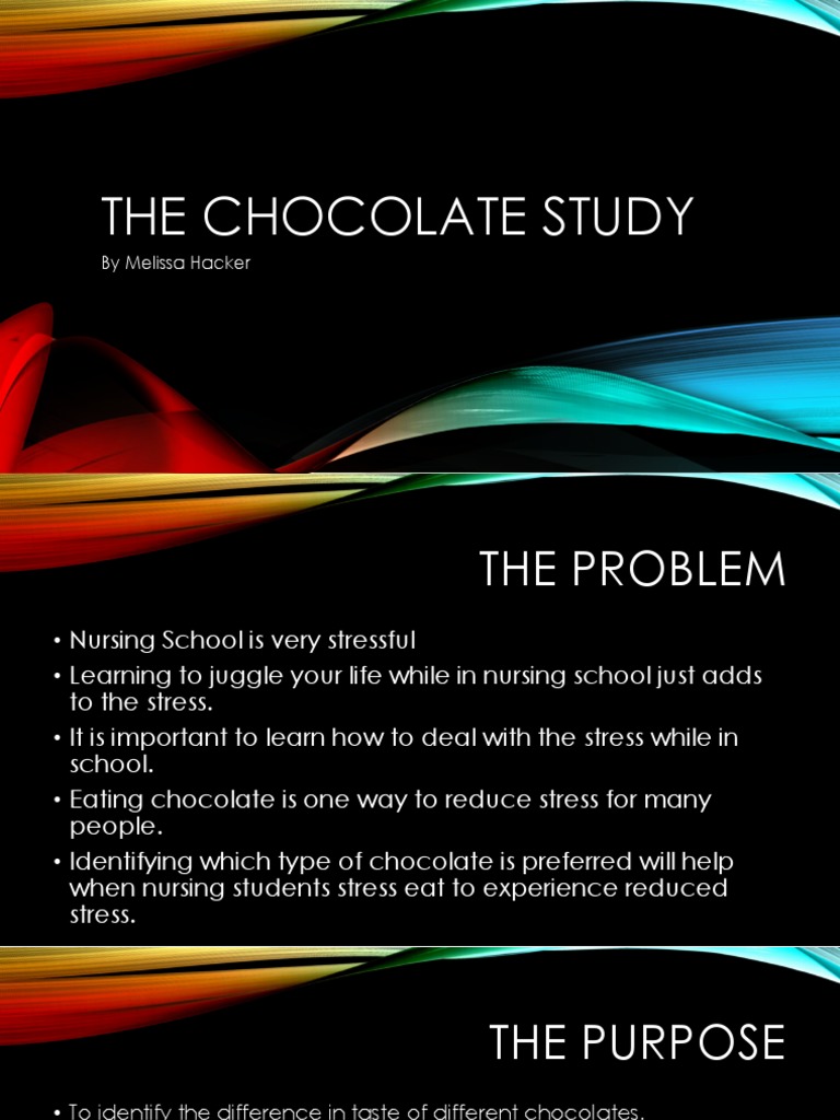 The Chocolate Study | PDF | Quantitative Research | Chocolate