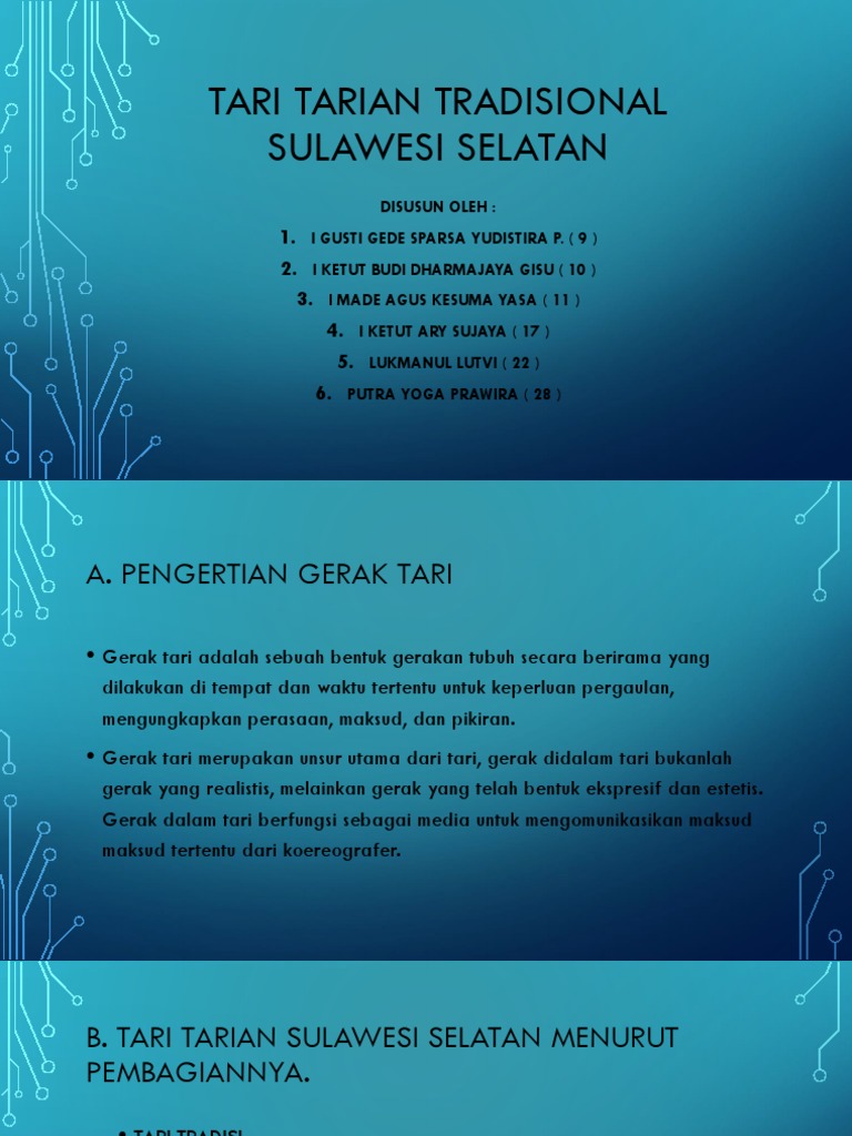 Tari Tarian Tradisional Sulawesi Selatan | PDF