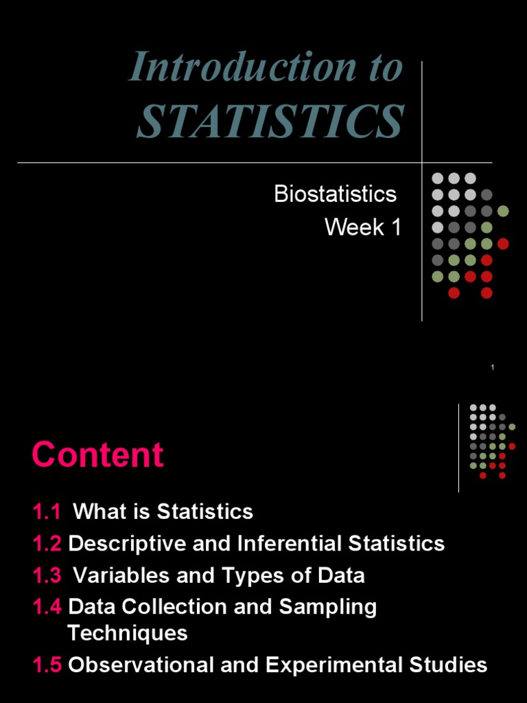 Chapter1 Introduction To Statistics | PDF | Statistics | Statistical ...
