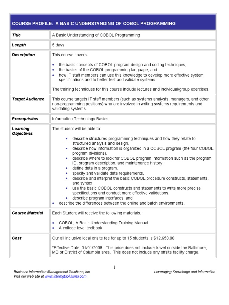 COBOL Commercial Pricing | PDF | Computer Programming | Computer Program COBOL Commercial Pricing | PDF | Computer Programming | Computer Program