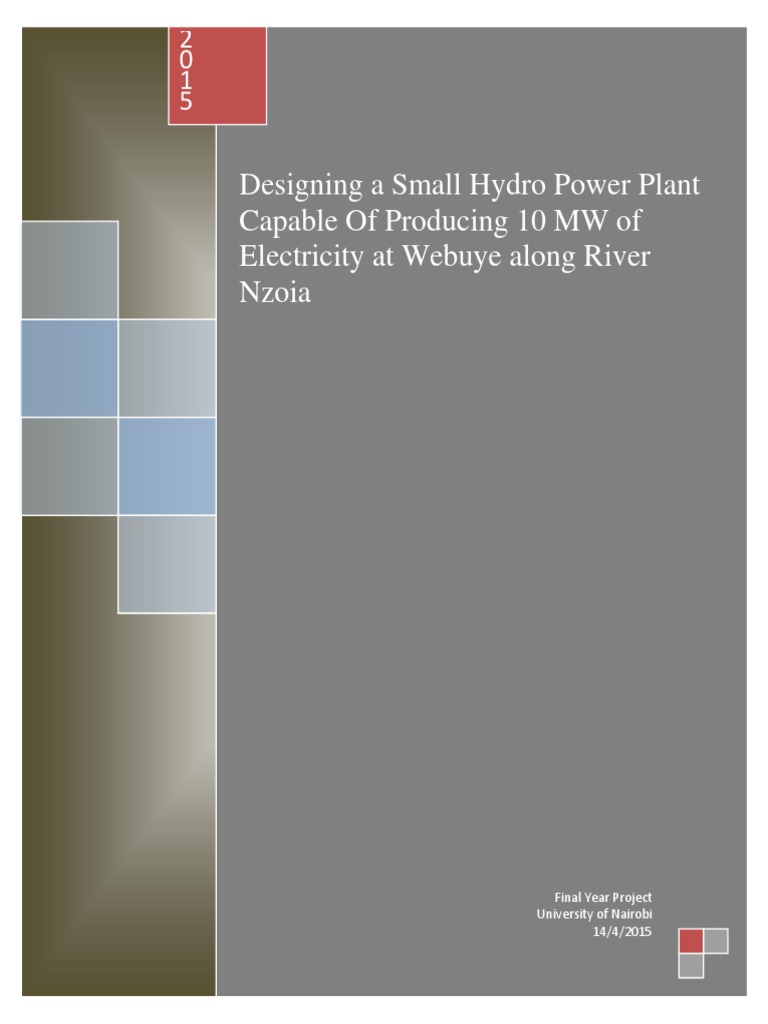 Design of A Small Hydro-Power Plant PDF | PDF | Turbine | Hydroelectricity