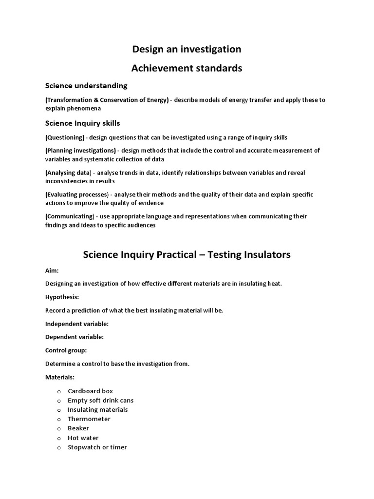 Year 9 Science Prac | PDF