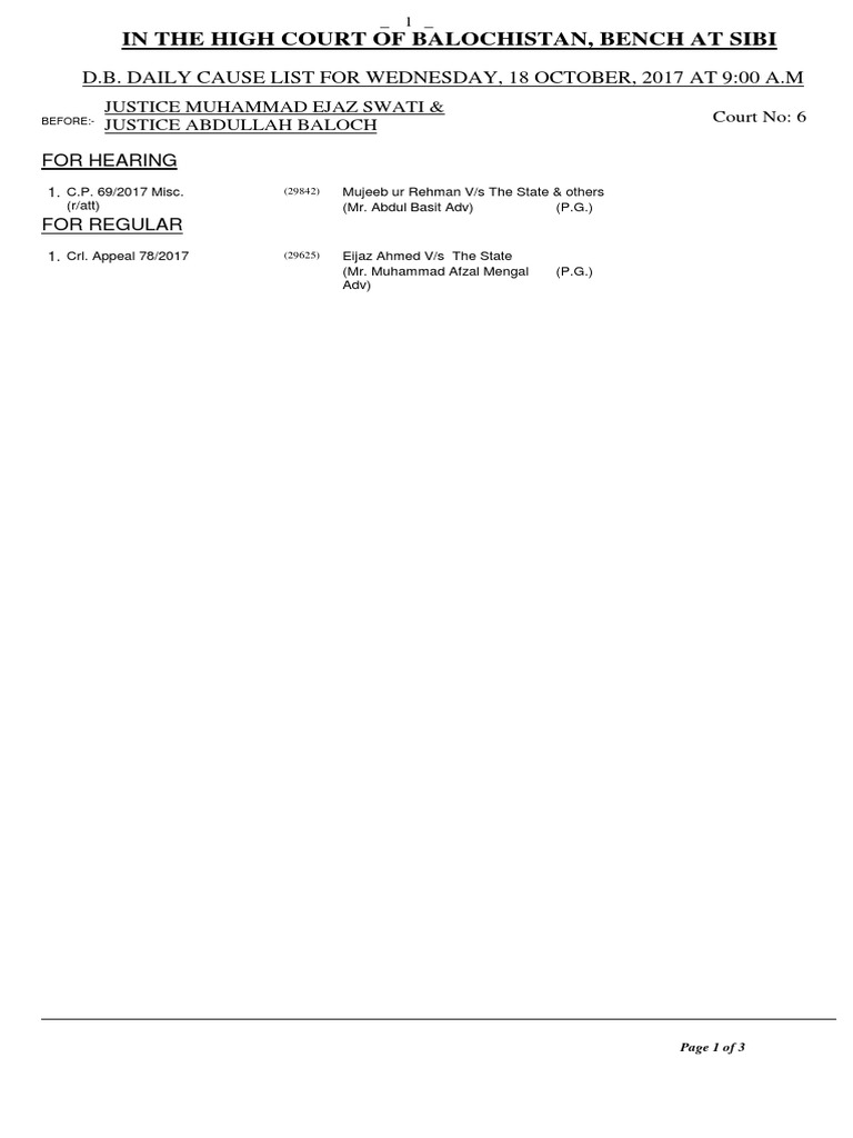 Division Bench Additional 2 | PDF | Law