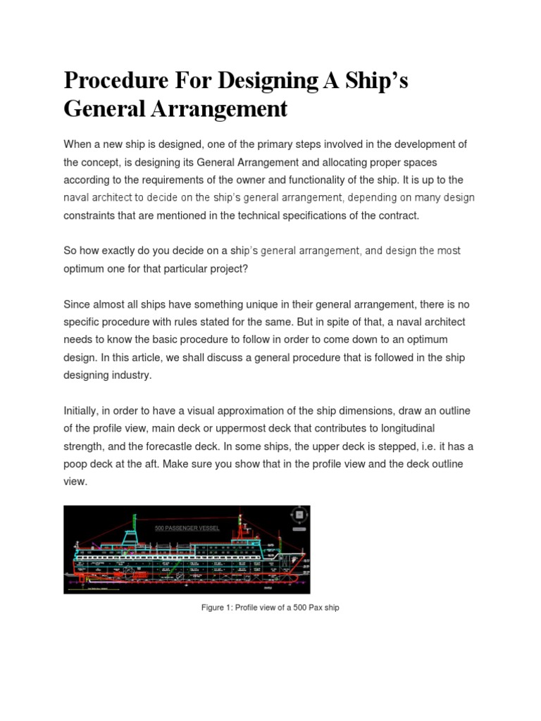General Arrangement | PDF | Propeller | Ships