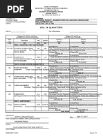 Bill of Quantities (Form DPWH-INFR-17 and 18) | PDF | Economic Sectors ...