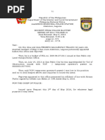 APS Letter Request For Sangguniang Bayan To Approve Ordinances | PDF