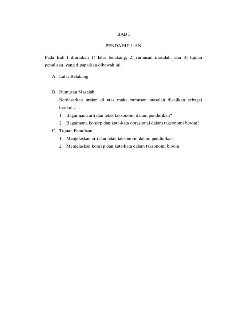 Taksonomi Pendidikan | PDF