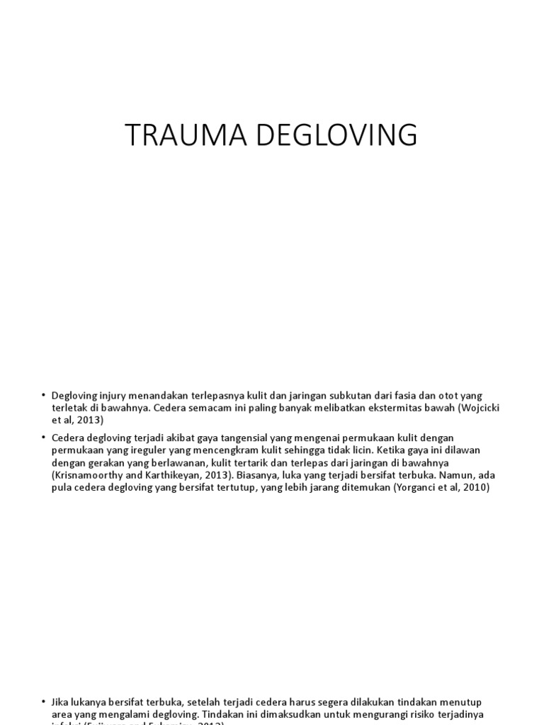 Trauma Degloving | PDF