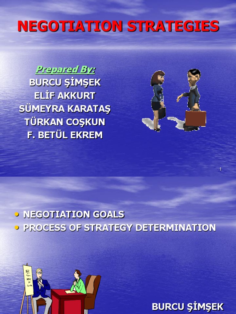 Negotiation Strategies | PDF | Bargaining | Negotiation