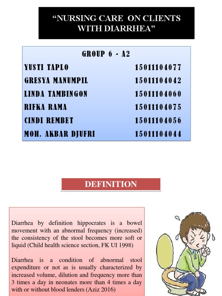 Nursing Care for Diarrhea Management | PDF | Diarrhea | Dehydration