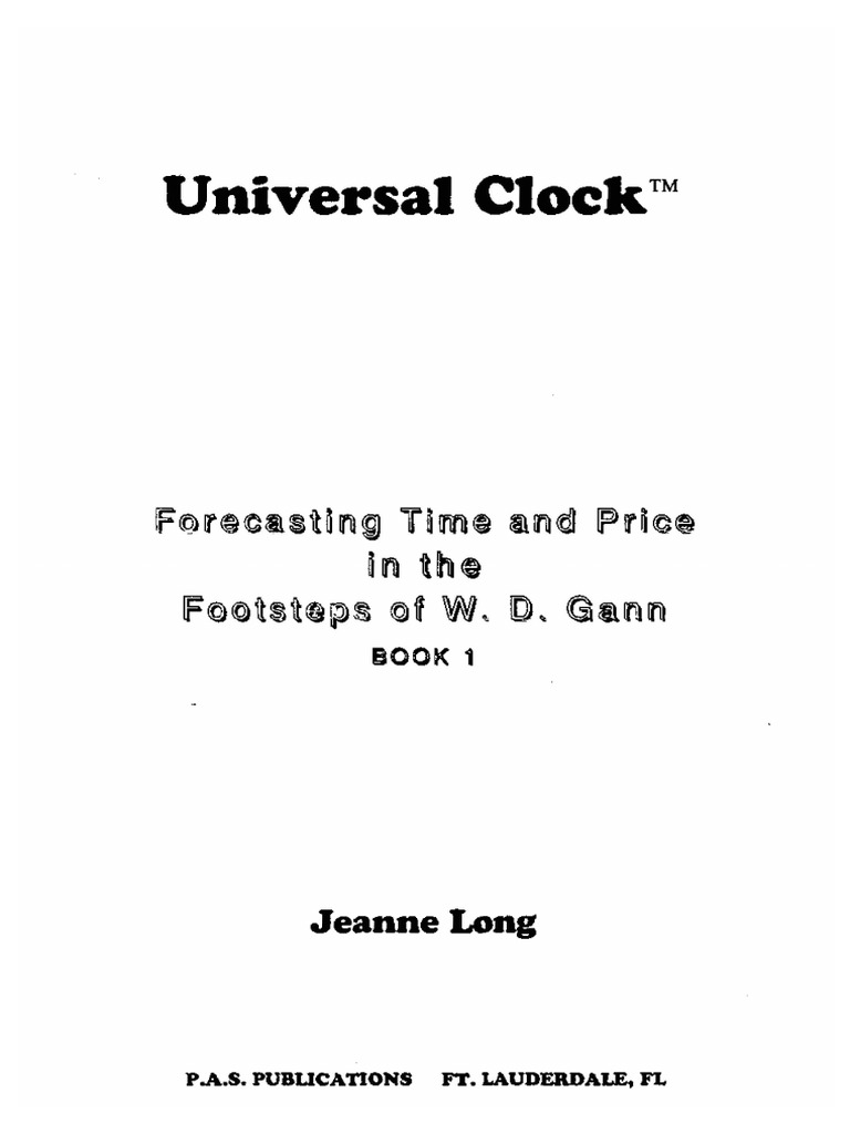 Universal Clock by Jeanne Long | PDF