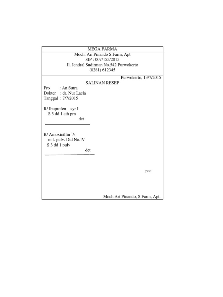Copy Resep Det | PDF