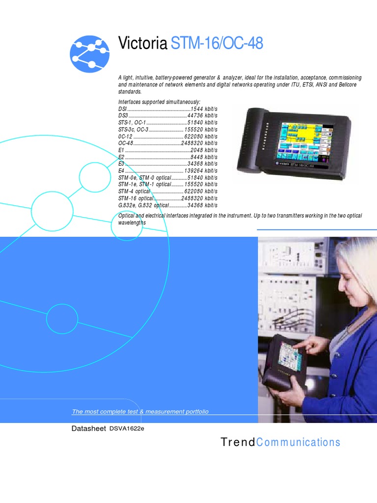 Trend Vcitoria STM-16 SDH-tester | Download Free PDF | Media Technology ...
