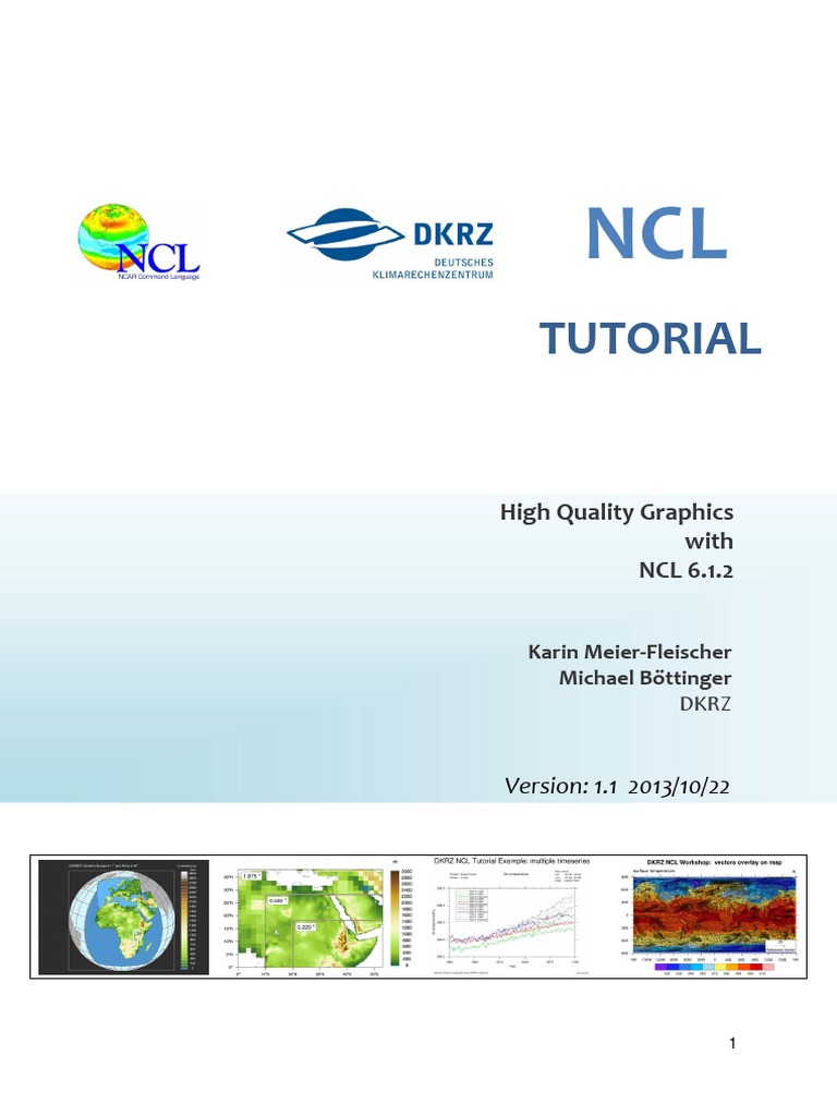 NCL Tutorial V1.1 | PDF | Command Line Interface | Data Type