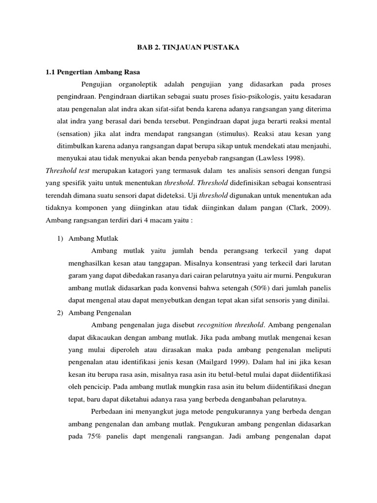 Tipus Uji Threshold | PDF