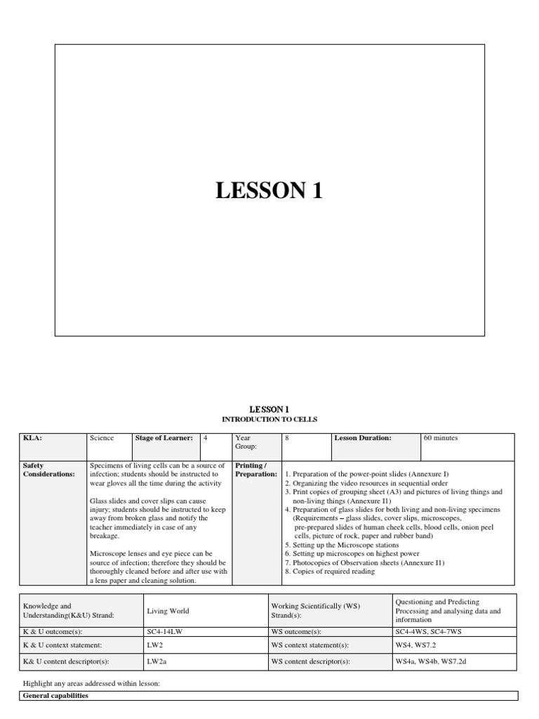 Science Secondary Curriculum Assignment1 2h 2017 | PDF | Educational ...