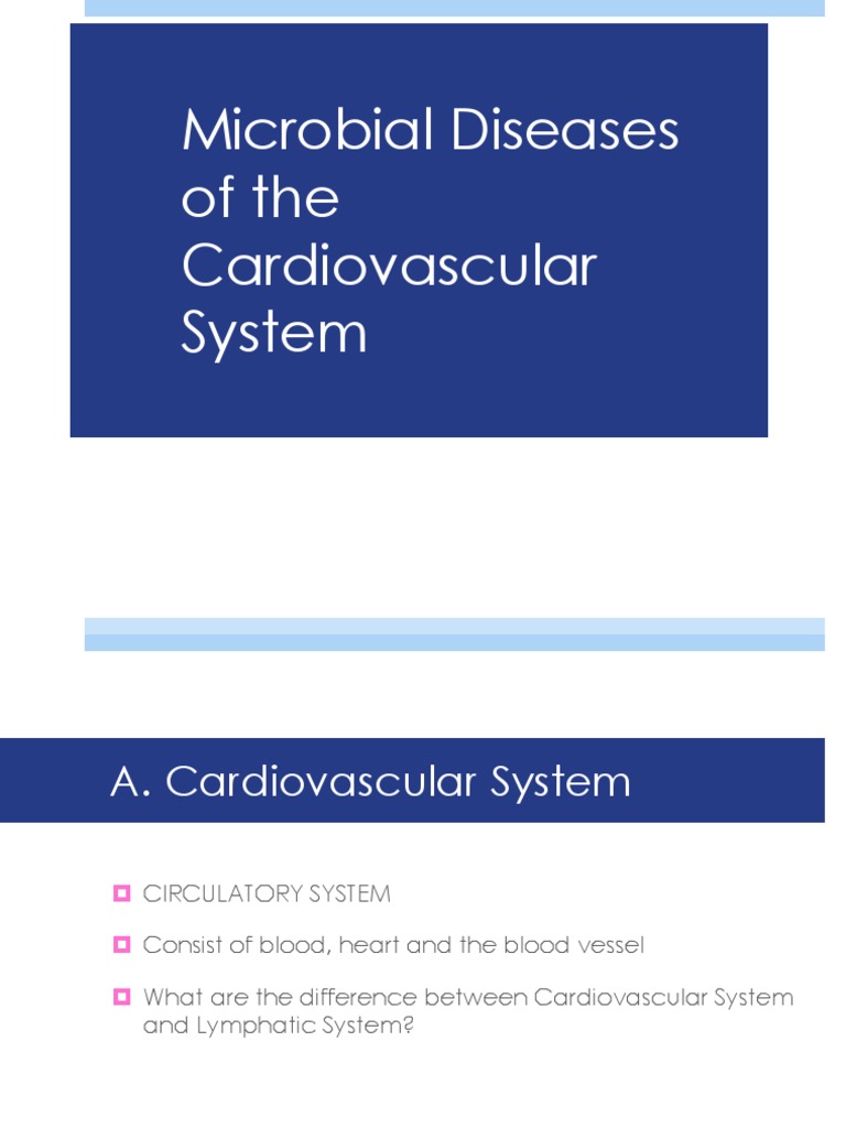 Microbial Diseases of The Cardiovascular System | PDF