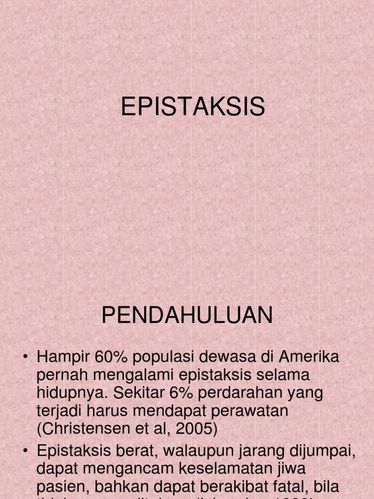 EPISTAKSIS | PDF