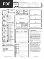 Dungons and Dragons Sample Sheet | PDF | Fantasy Games | Dungeons & Dragons