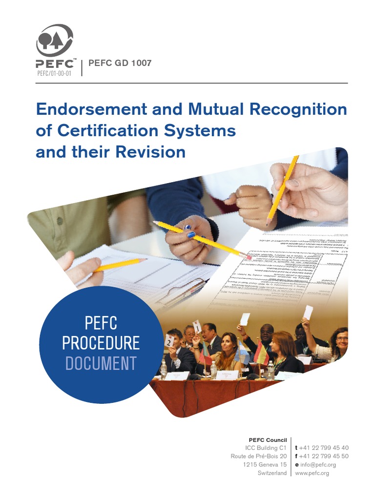 PEFC GD 1007-2017 Endorsement Process | PDF | Business