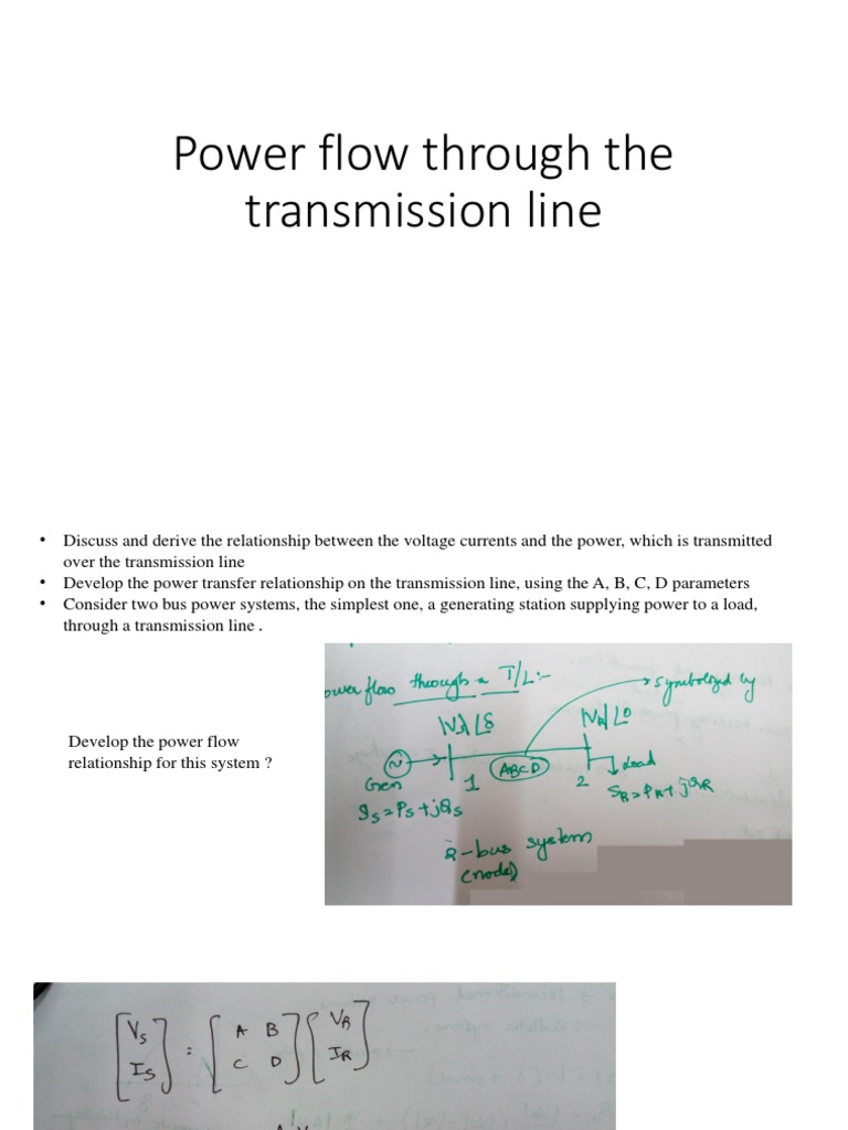 Power Flow in Transmission Lines | PDF