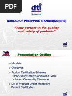 BPS Product Certification - Philippines | PDF | Certification | Audit